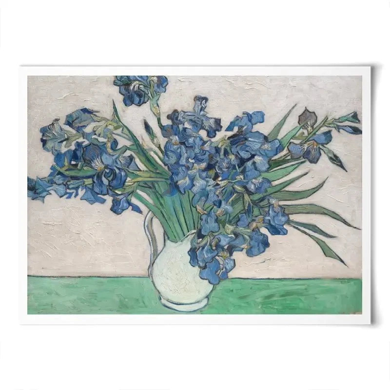 Irises Vase Art Print