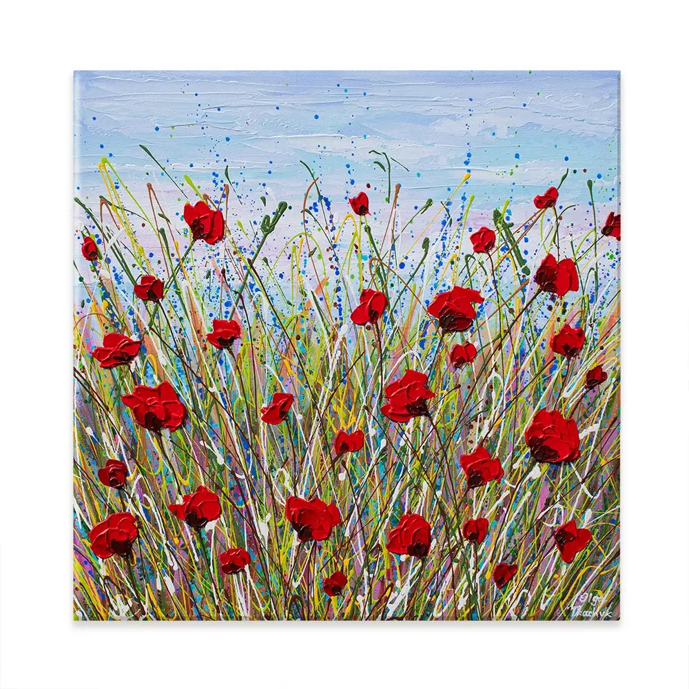 Vibrant Poppies Canvas Print