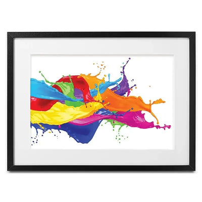 Watercolour Paint Splash Canvas Print – Art Print Shop