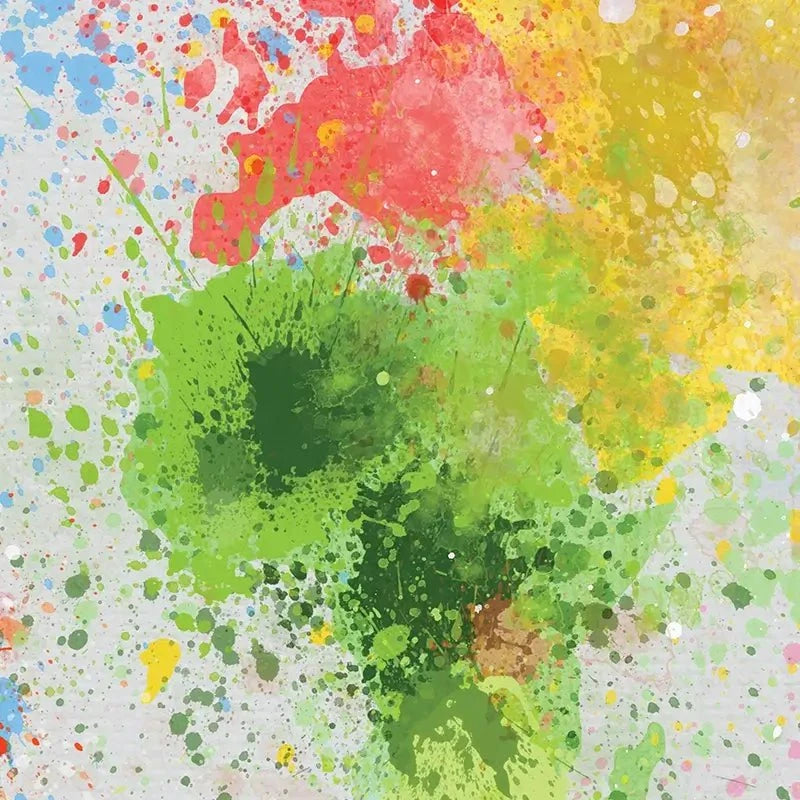 World Map Paint Splash Art Print – Art Print Shop