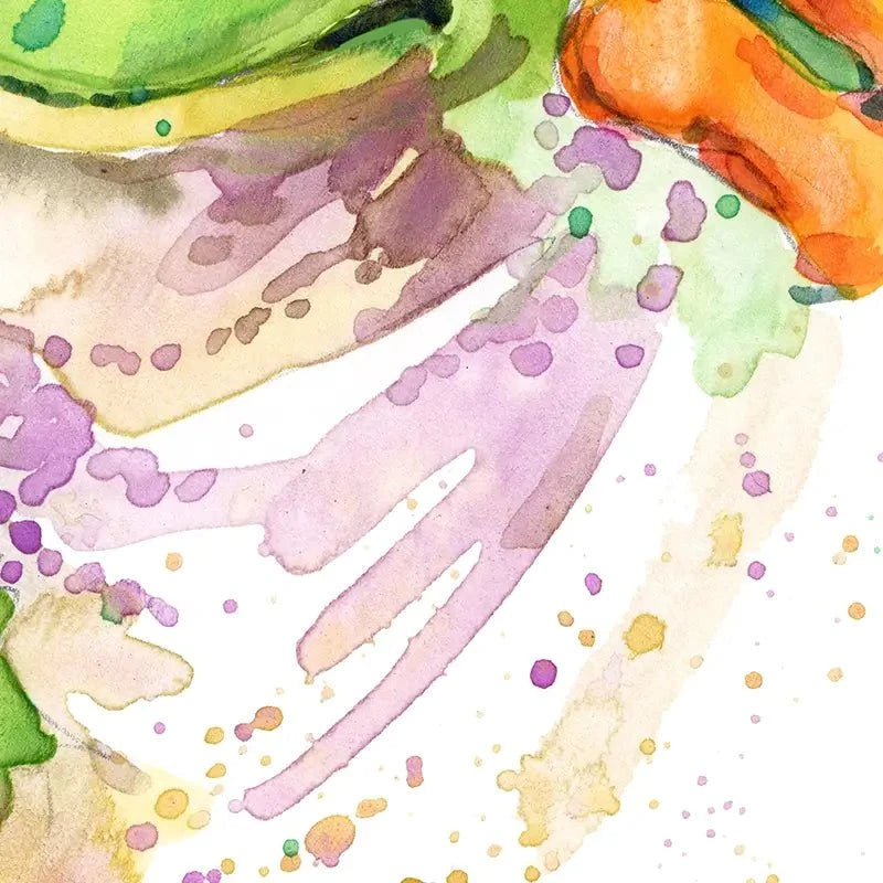 Frog Paint Splash Art Print – Art Print Shop