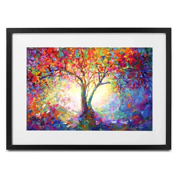 Colourful Tree Of Life Framed Art Print – Art Print Shop