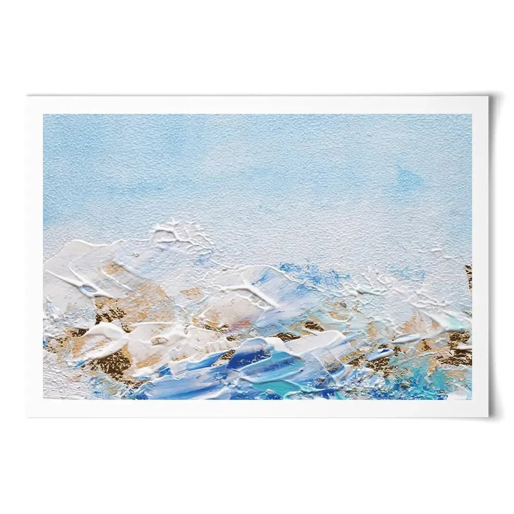 Abstract Azure Art Print