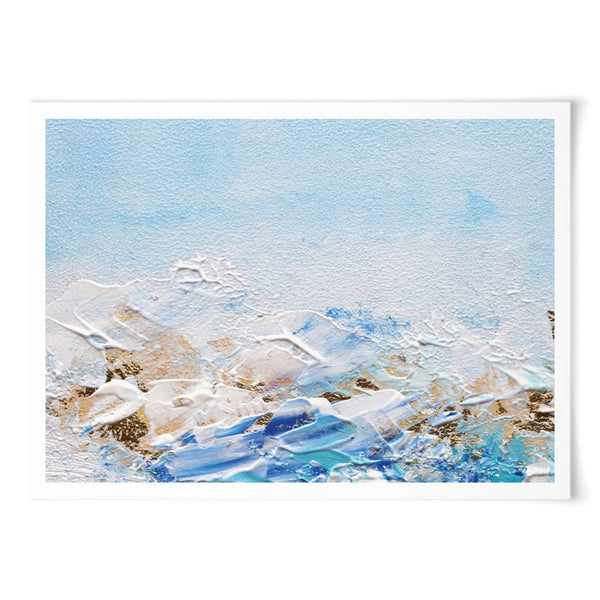 Abstract Azure Art Print – Art Print Shop