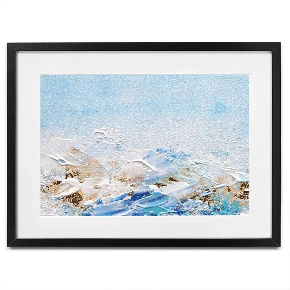 Abstract Azure Framed Art Print