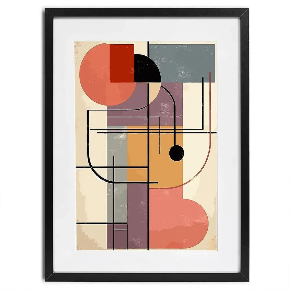 Abstract Dimensions Framed Art Print