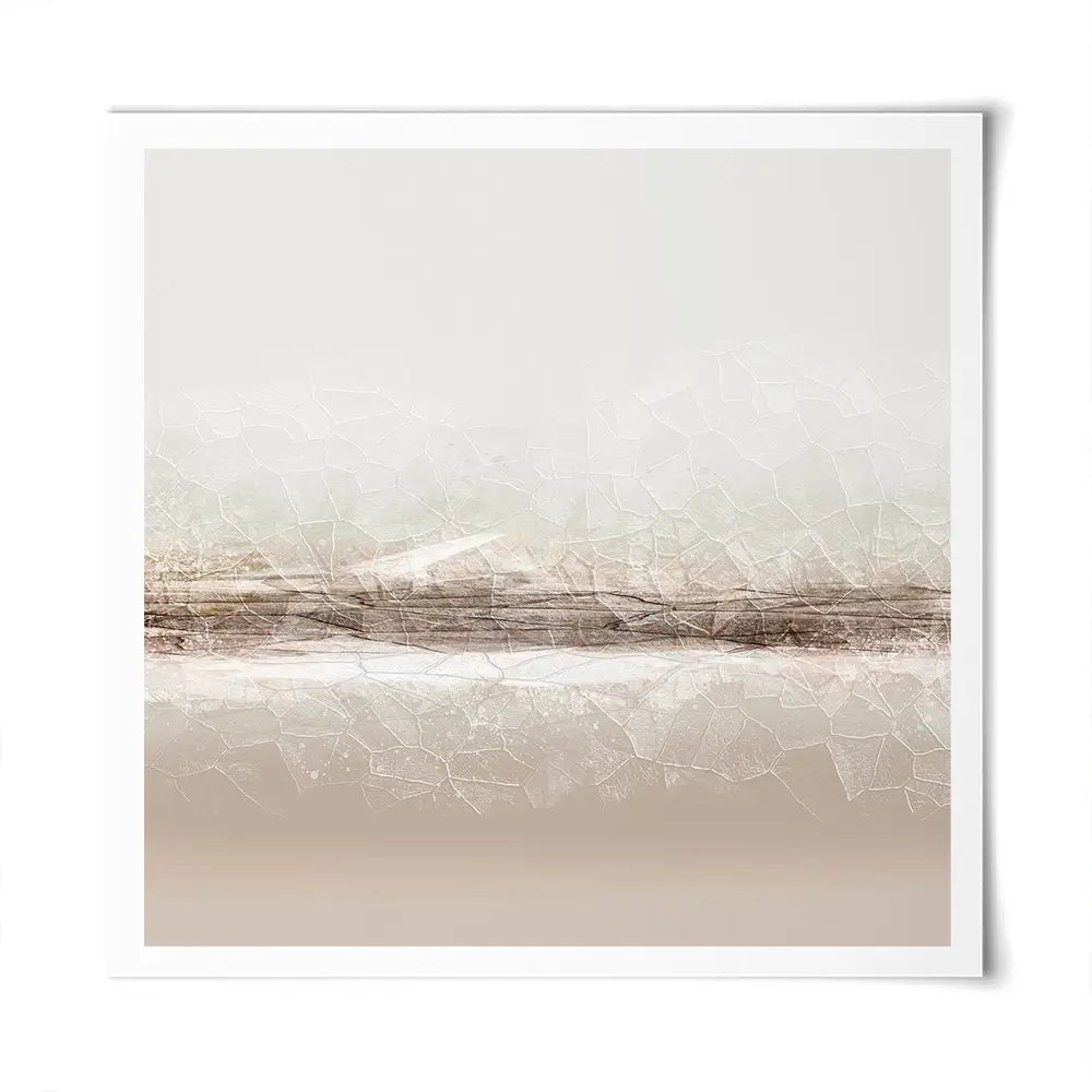 Almond Abstract Square Art Print