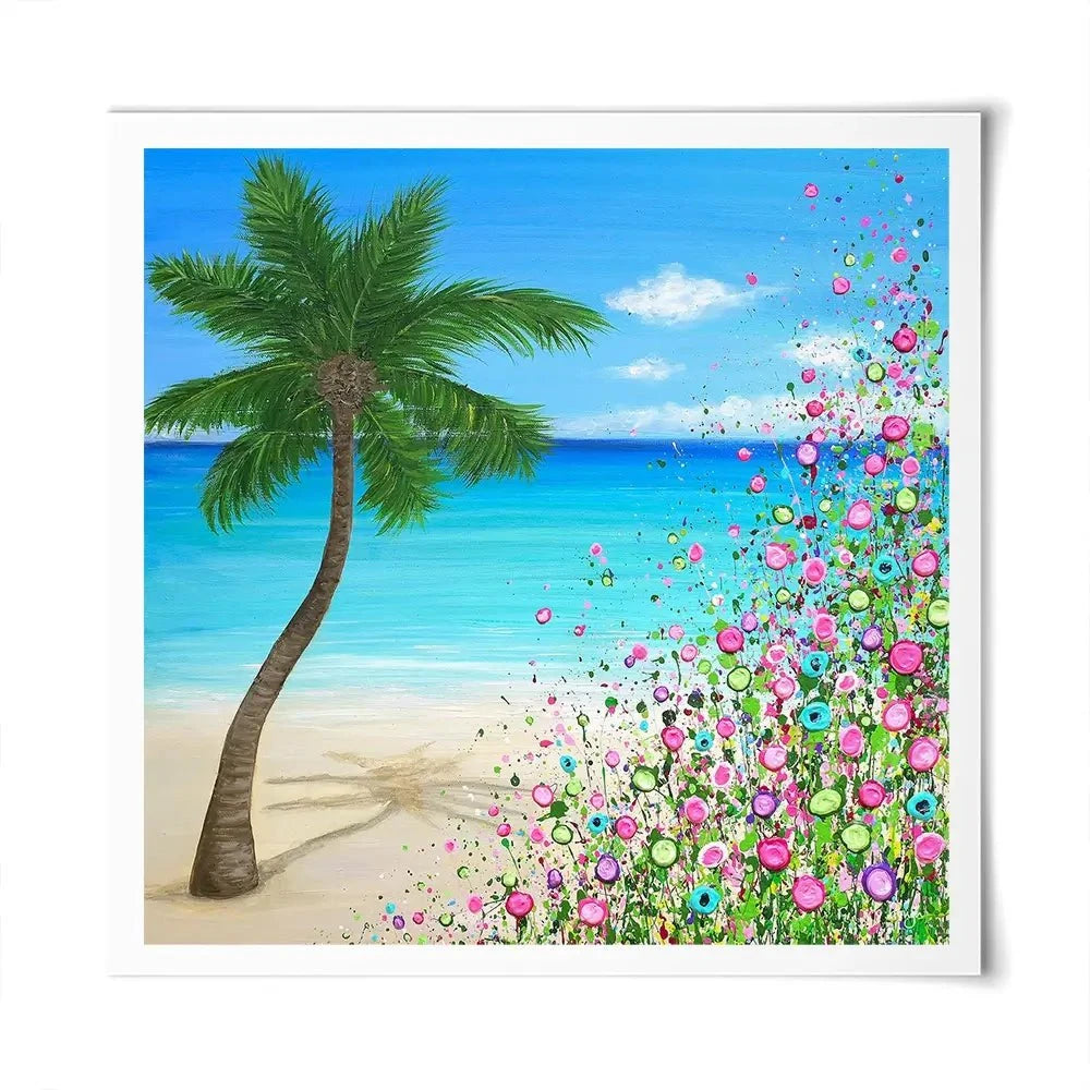Another Day In Paradise Square Art Print