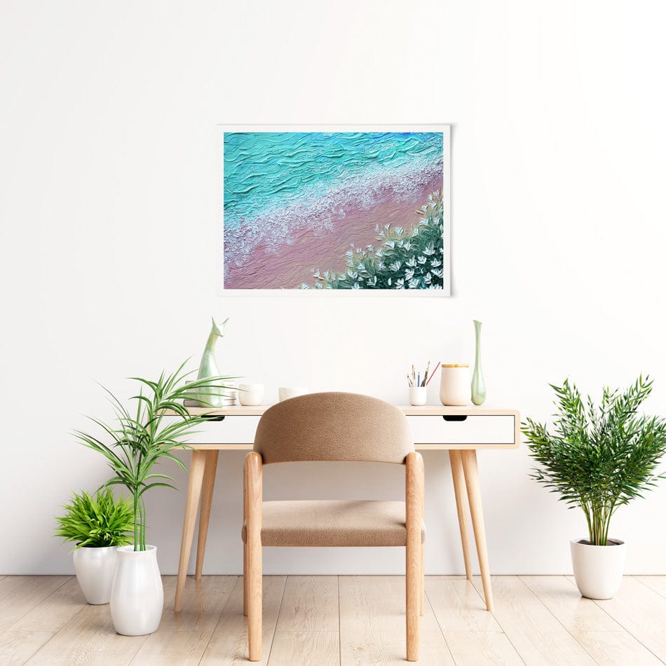 Beachy Flowers Art Print – Art Print Shop