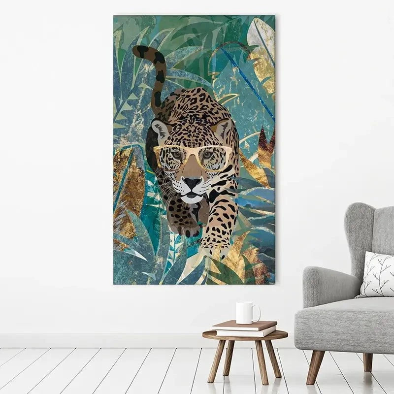 Big Cat Creeping Canvas Print