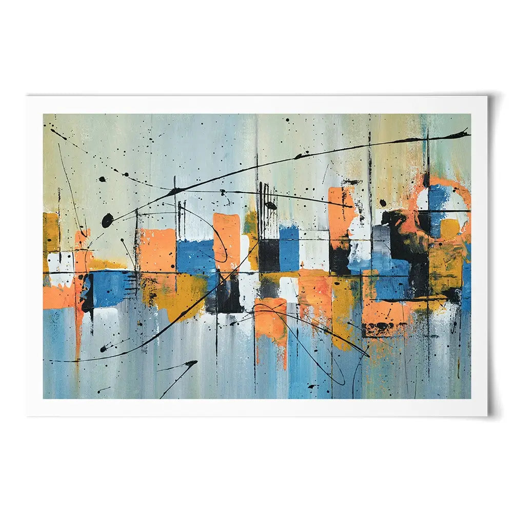Black Splat Art Print