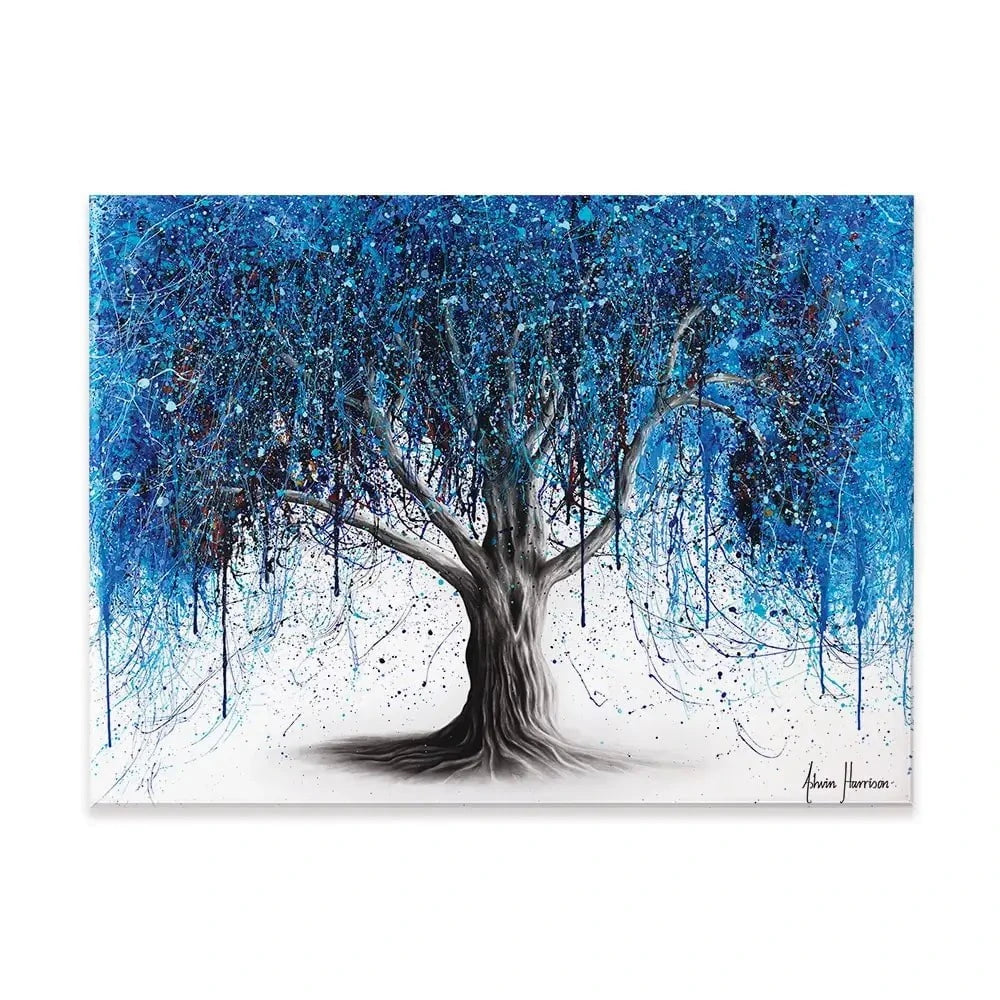 Blue Midnight Tree Canvas Print