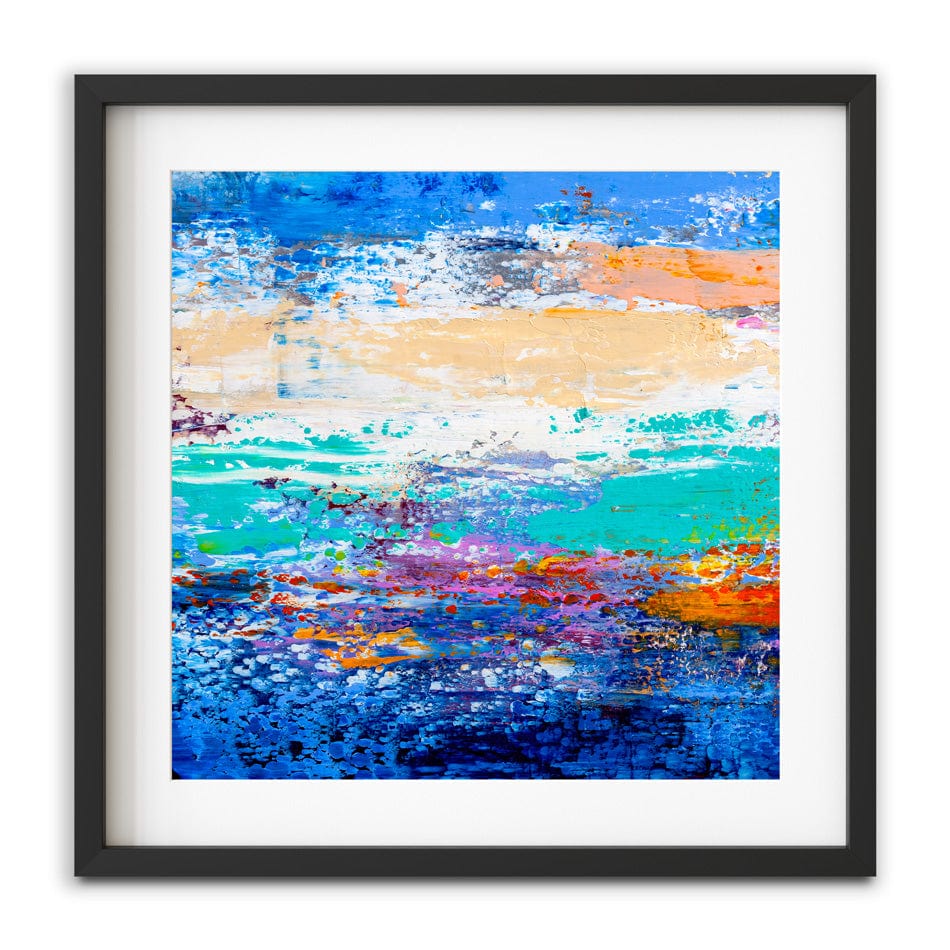 Bright And Colourful Square Framed Art Print