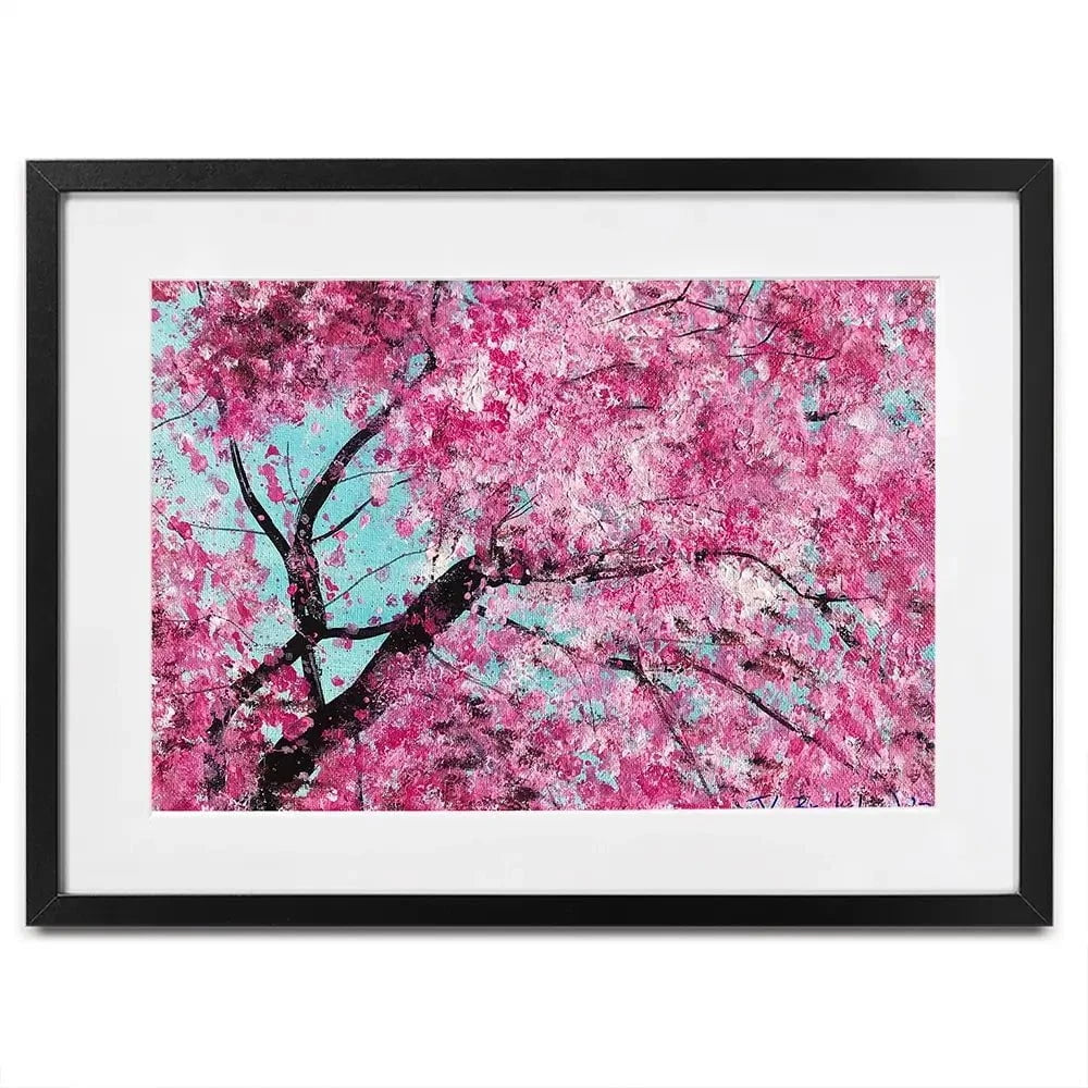 Bright Cherry Blossom Framed Art Print