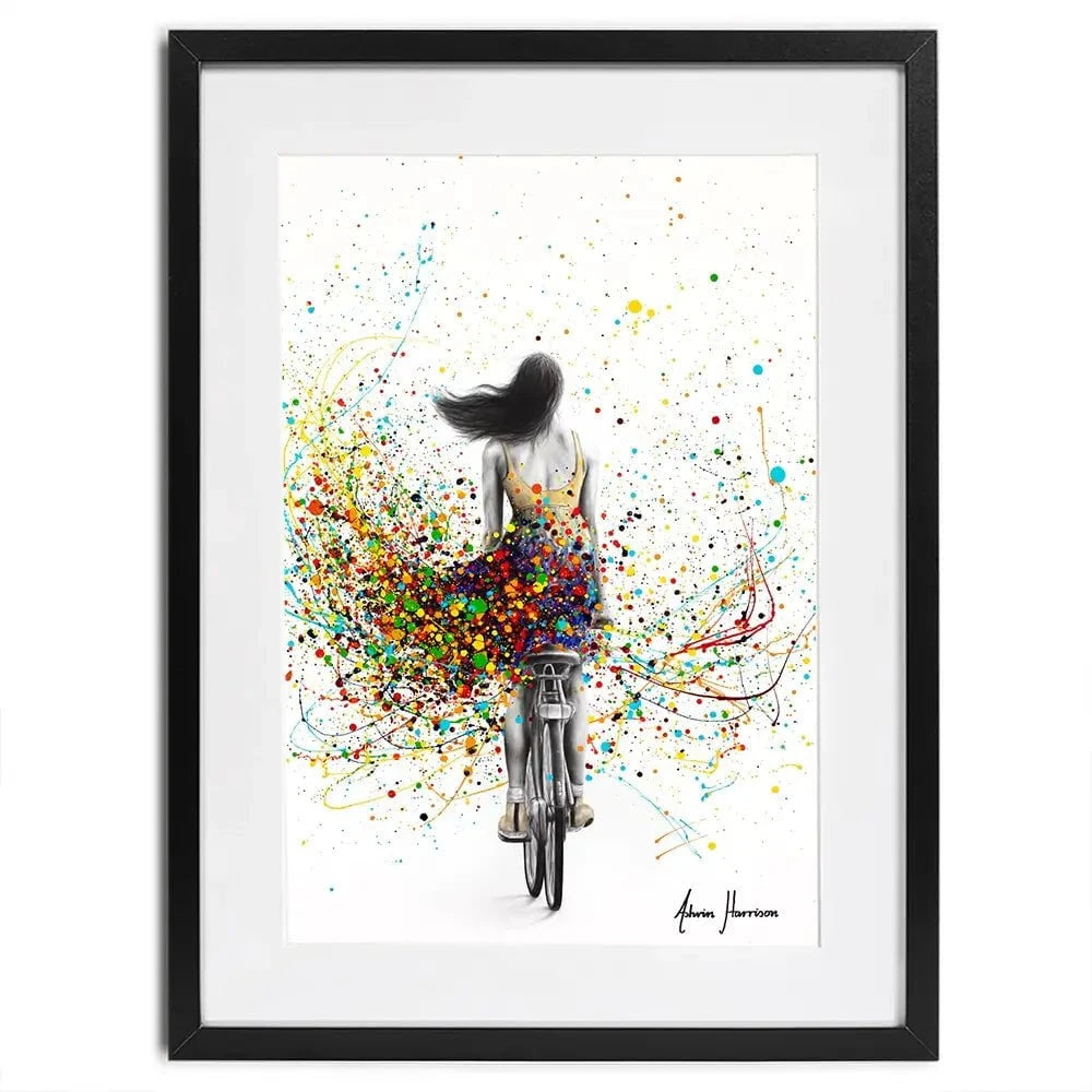 City Cycle Framed Art Print