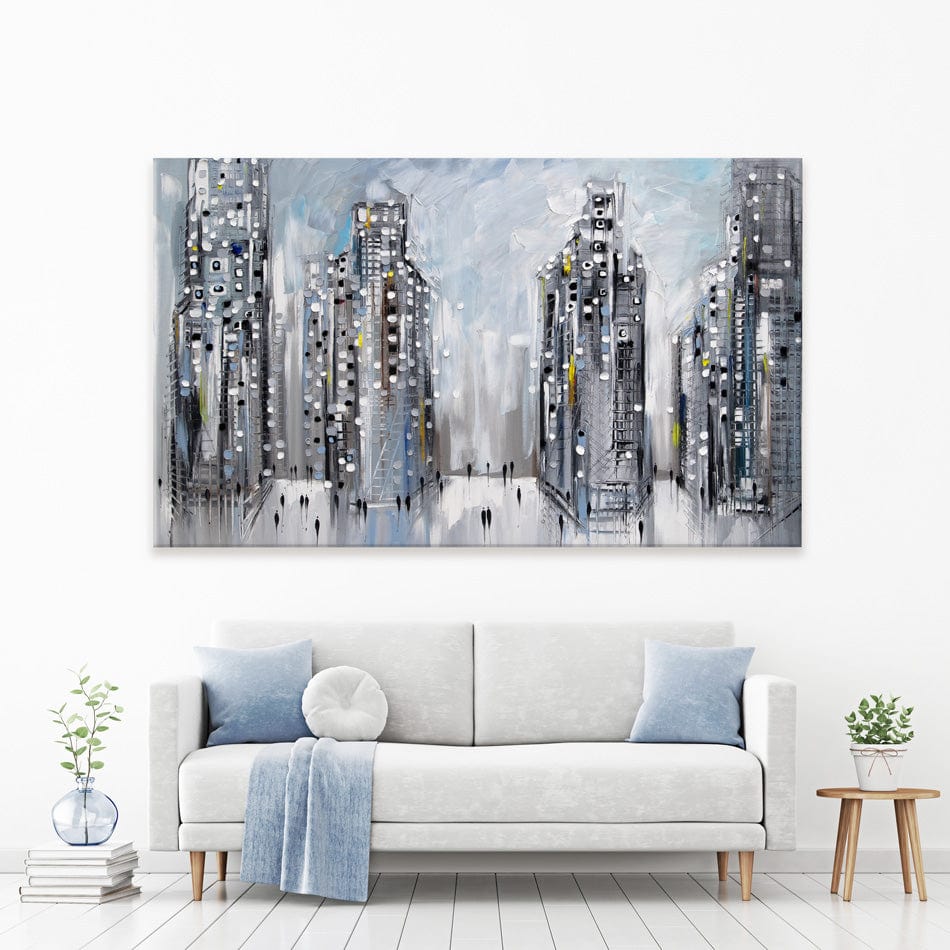 City Street Scene Canvas Print
