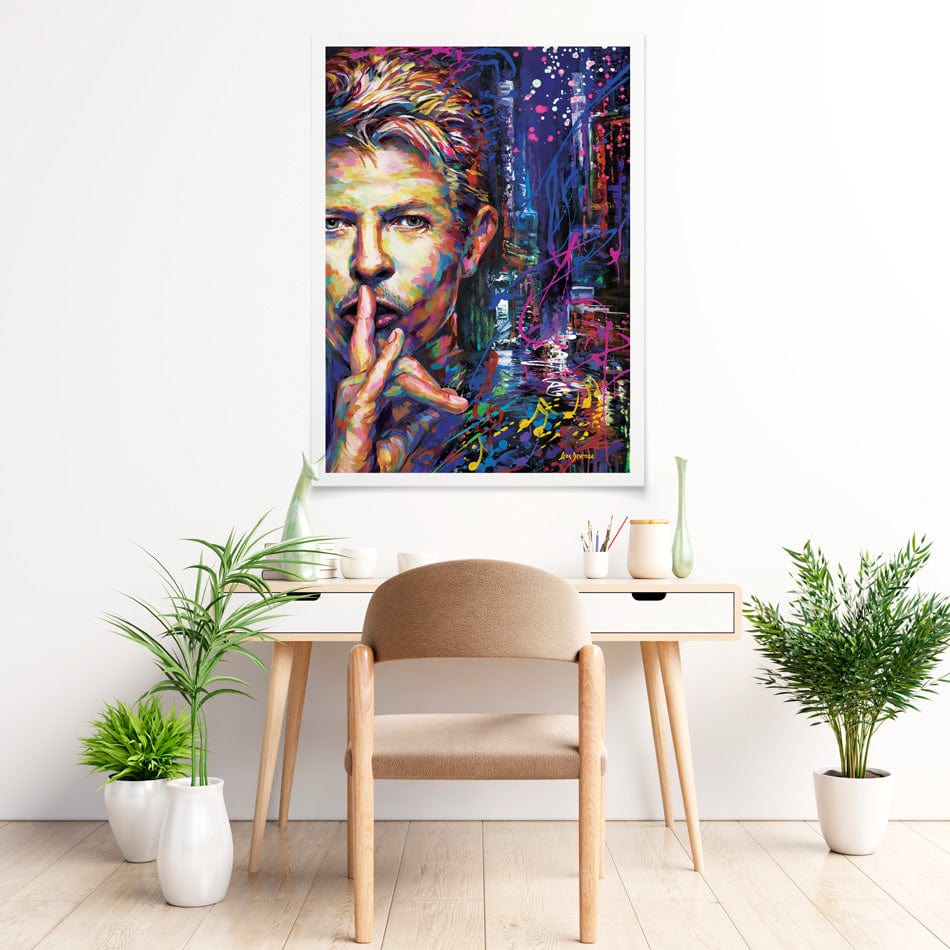 Colourful Bowie Art Print – Art Print Shop