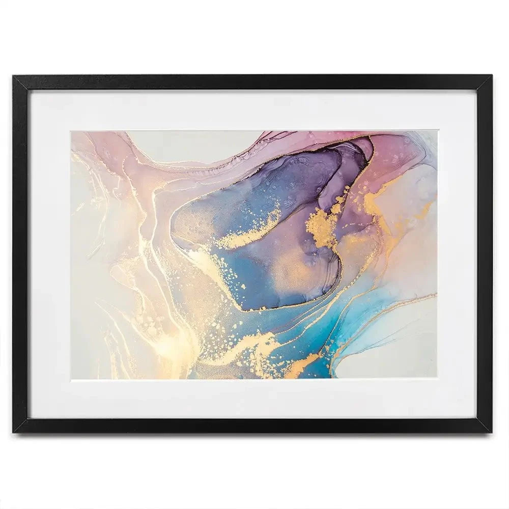 Colourful Marble Framed Art Print