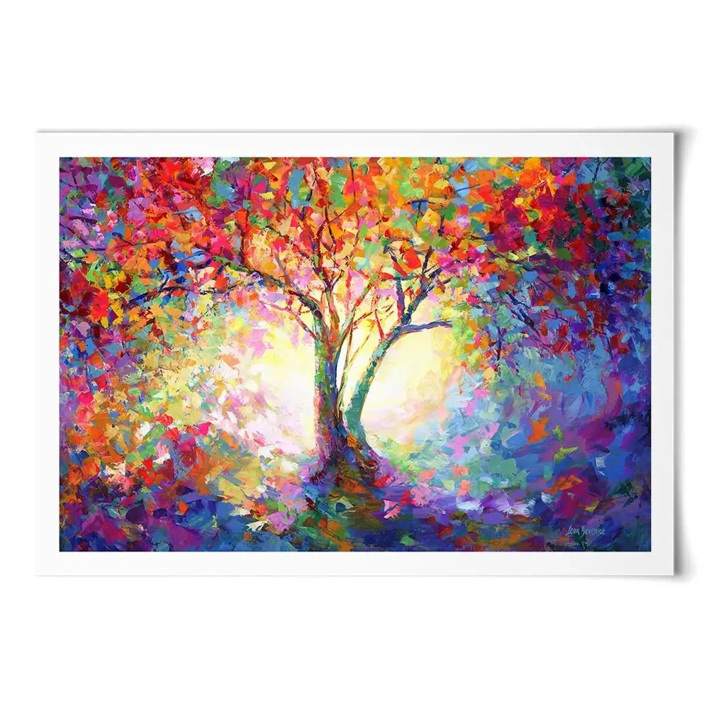 Colourful Tree Of Life Art Print