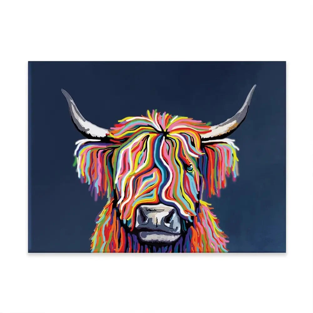 Coo In Navy Blue Canvas Print | Coo in Navy Blue Artwork