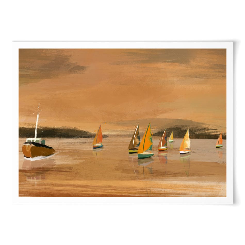 Copper Boats Art Print