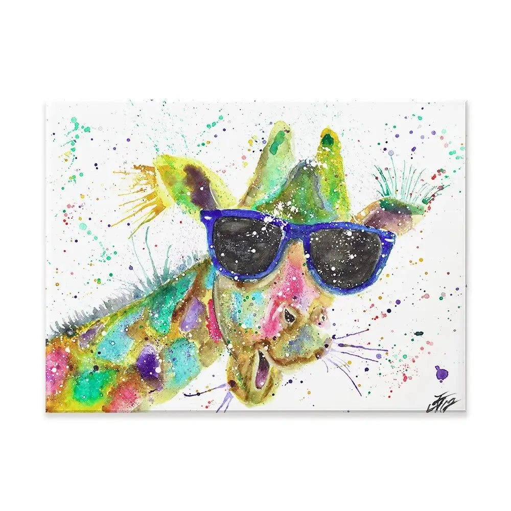 Crazy Giraffe Canvas Print