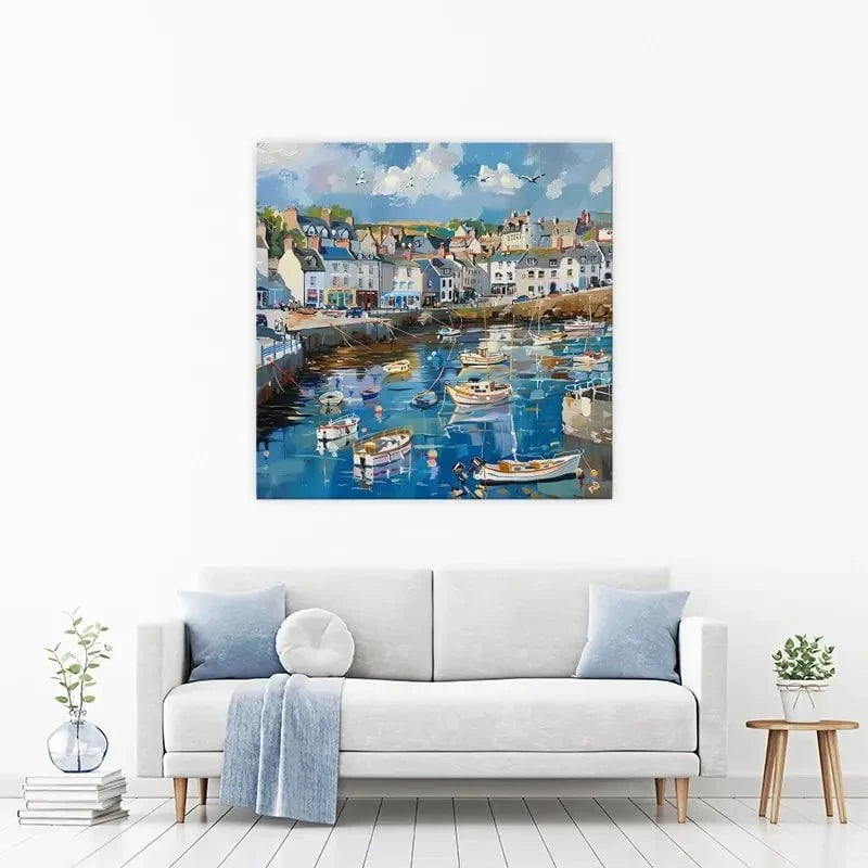Devon Harbour Canvas Print