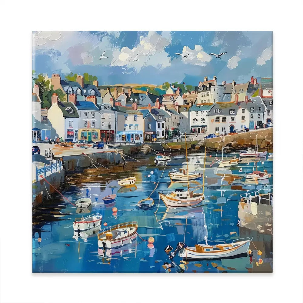 Devon Harbour Canvas Print