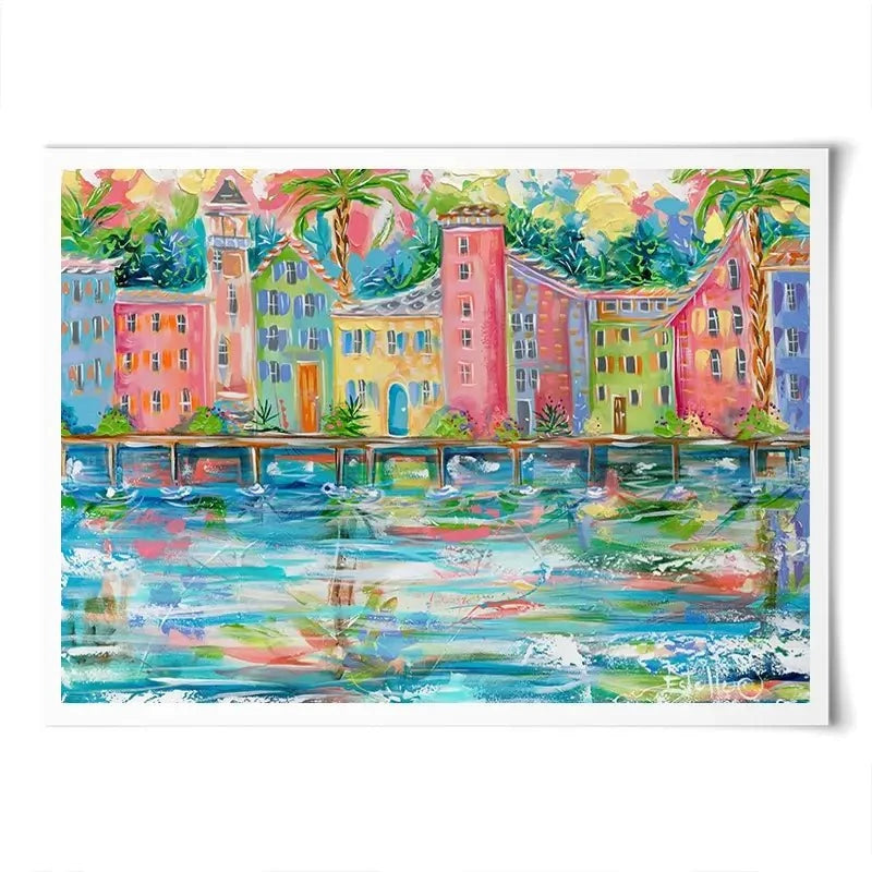 Dock City Art Print