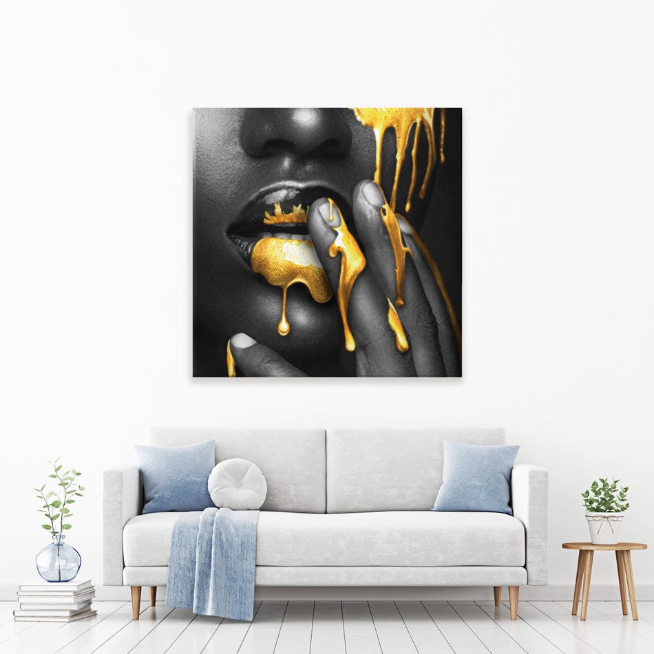 Dripping Square Canvas Print