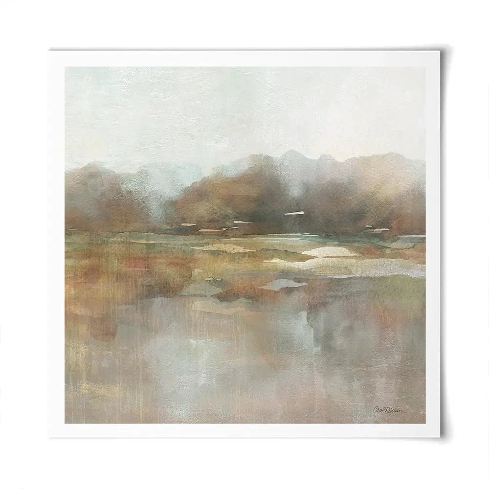 Early Fall Reflections Square Art Print