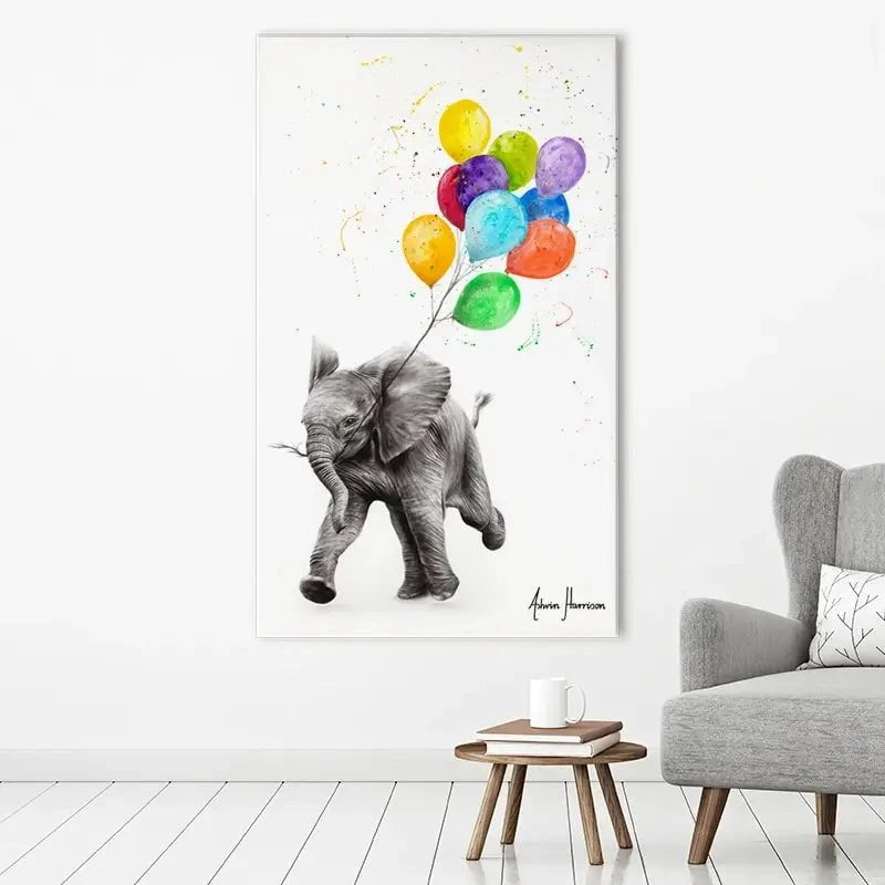 Elephant Freedom Canvas Print