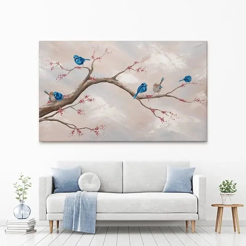 Fairy Wren Adventures Canvas Print