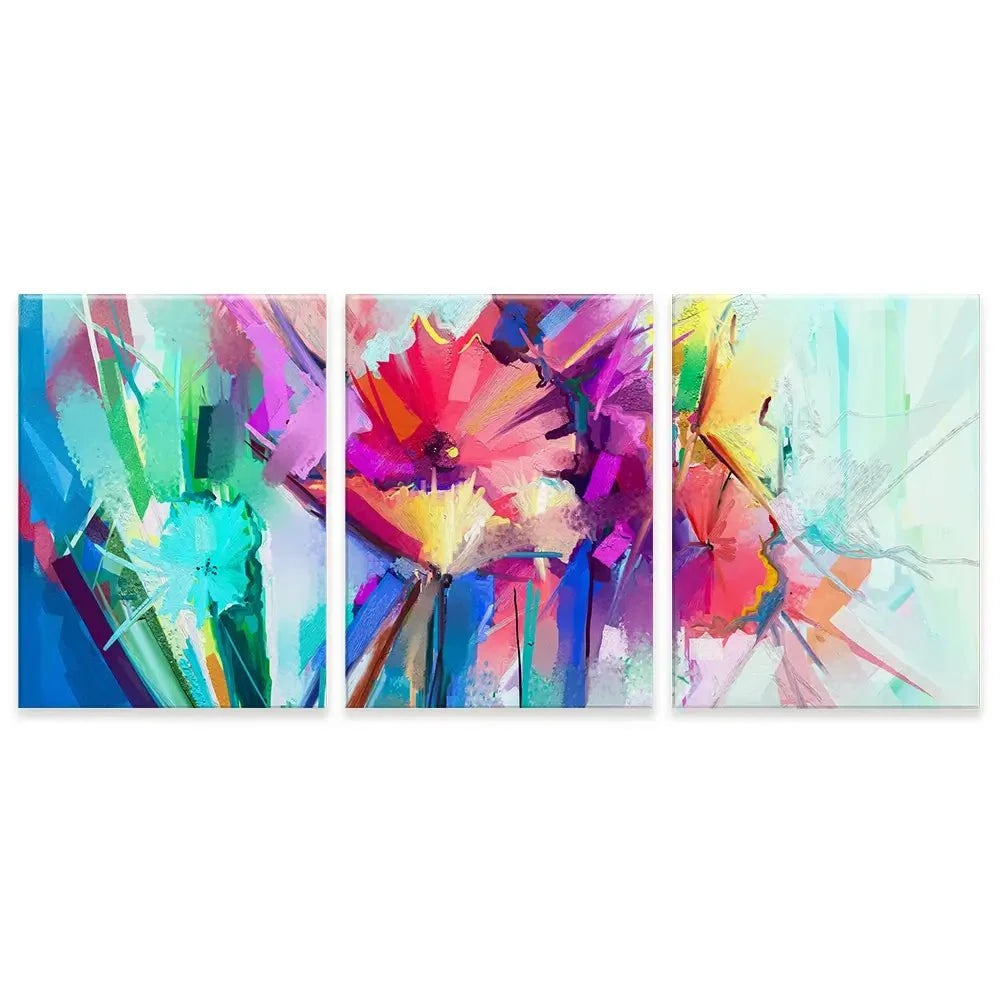 Flower Power Trio Canvas Print