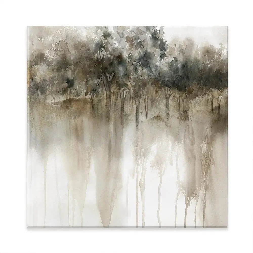 Forest Edge Square Canvas Print