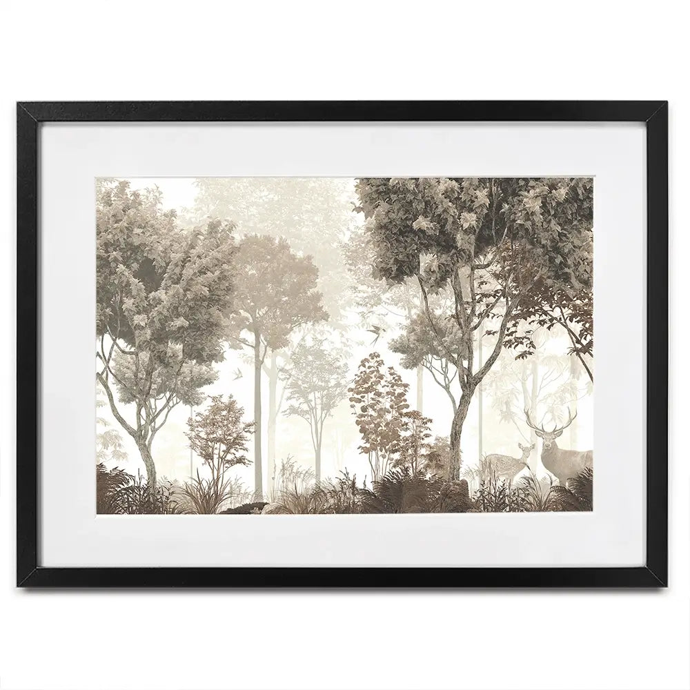 Forest Mural Framed Art Print