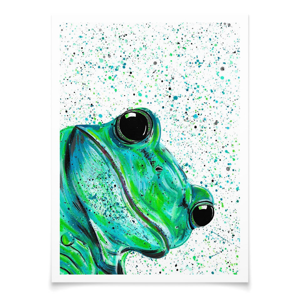 Frog Monty Art Print