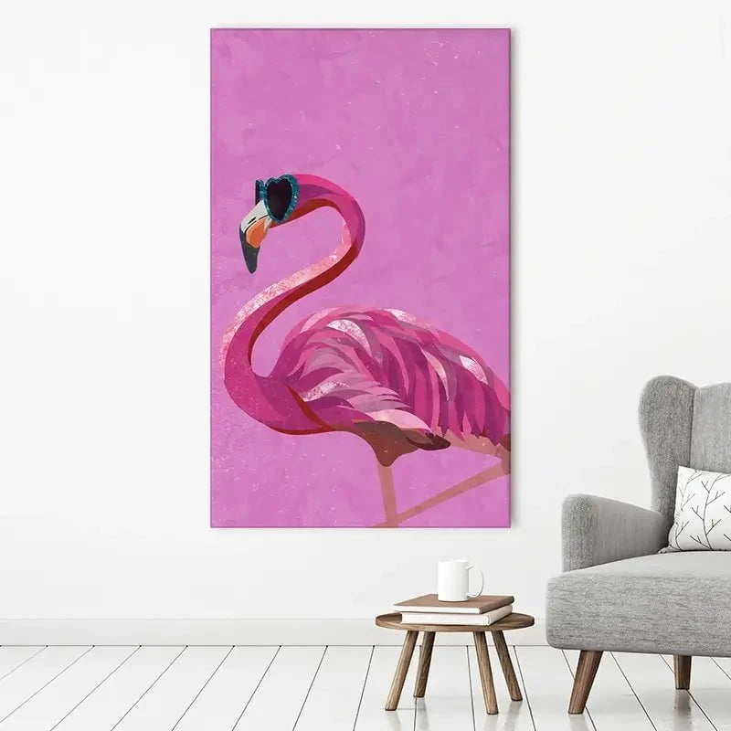 Funky Flamingo Canvas Print