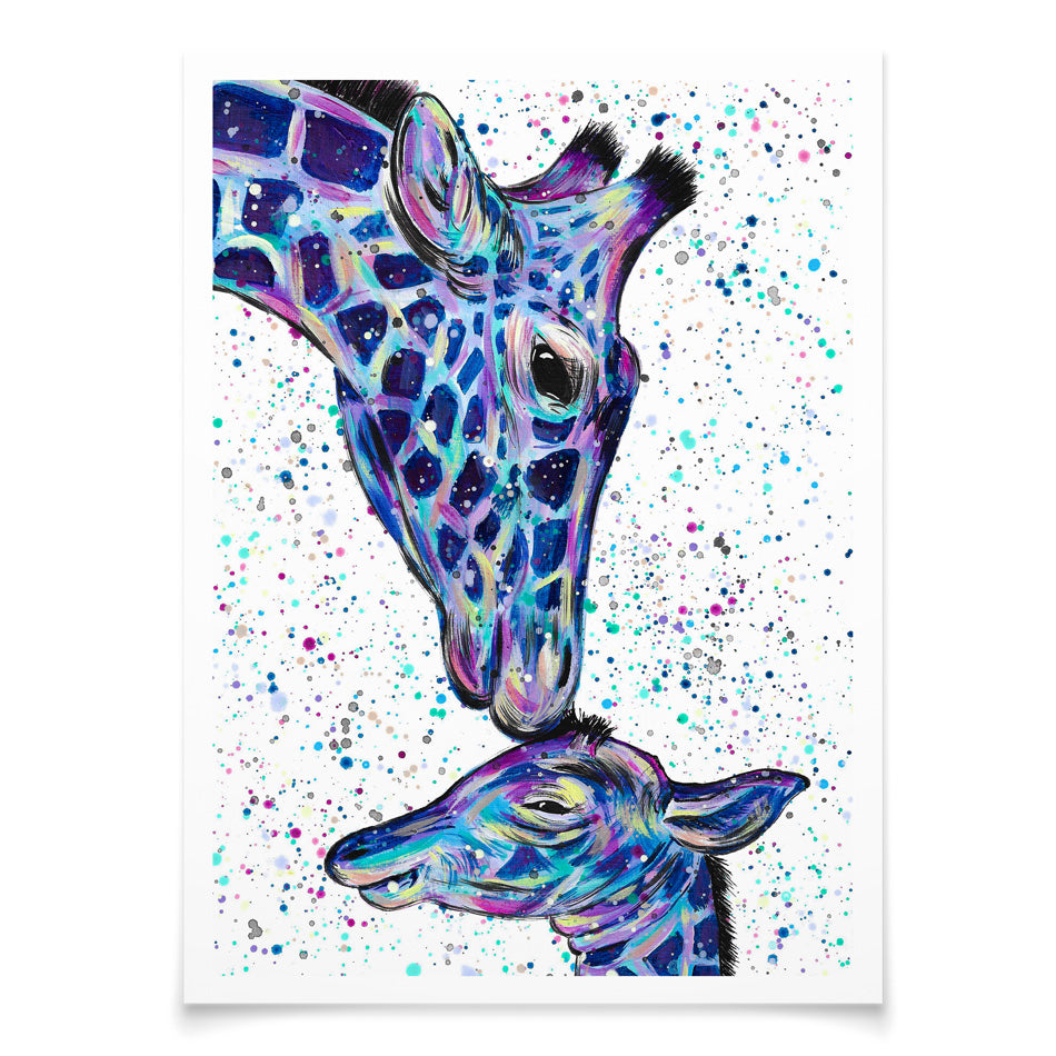 Giraffes Milly And Max Art Print