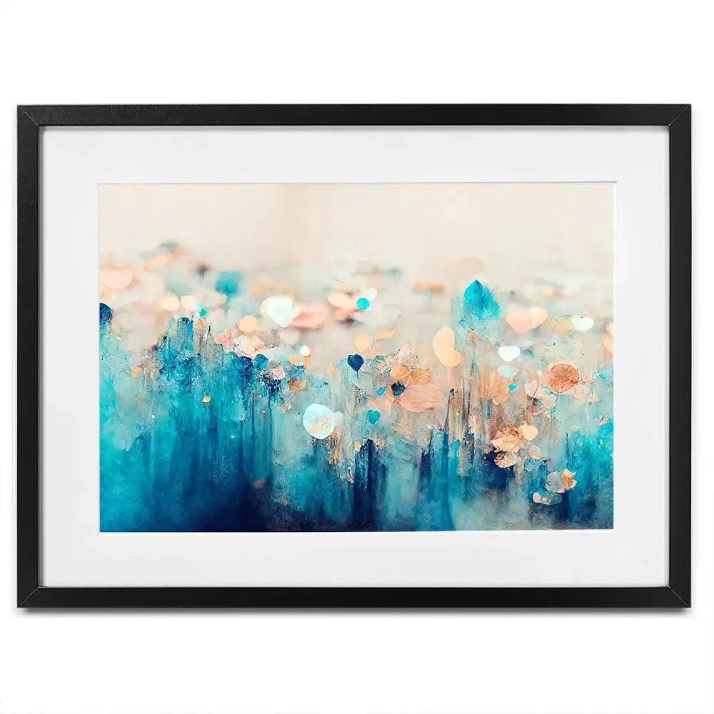 Gradient Blue Framed Art Print