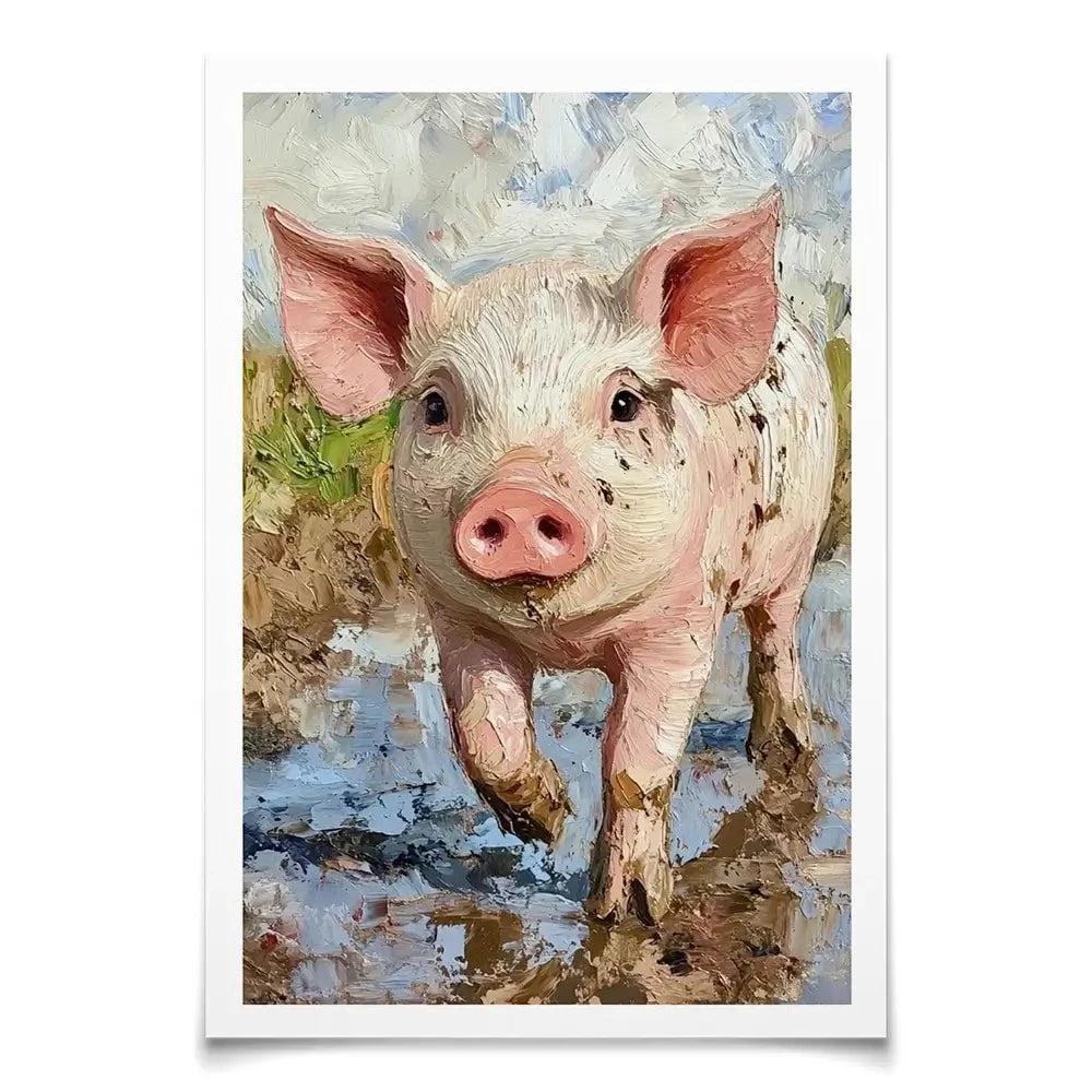 Happy Hog Art Print