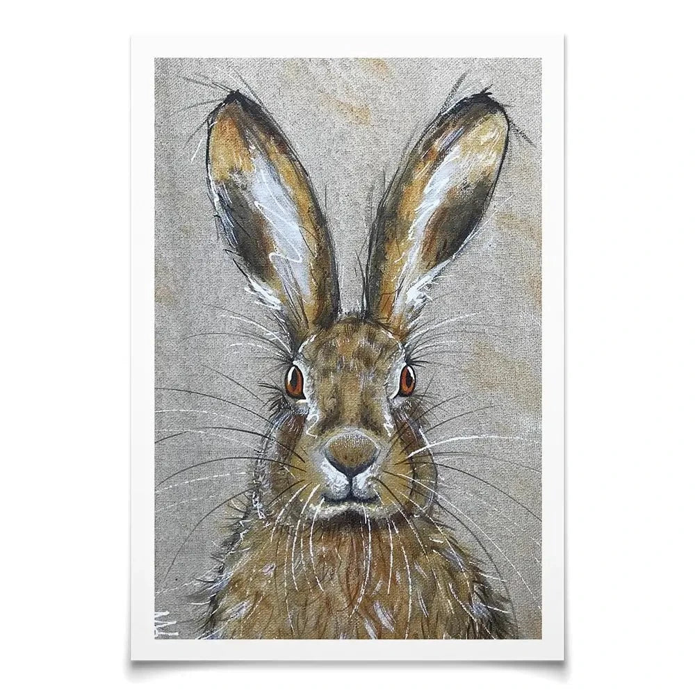 Harriet The Hare Art Print