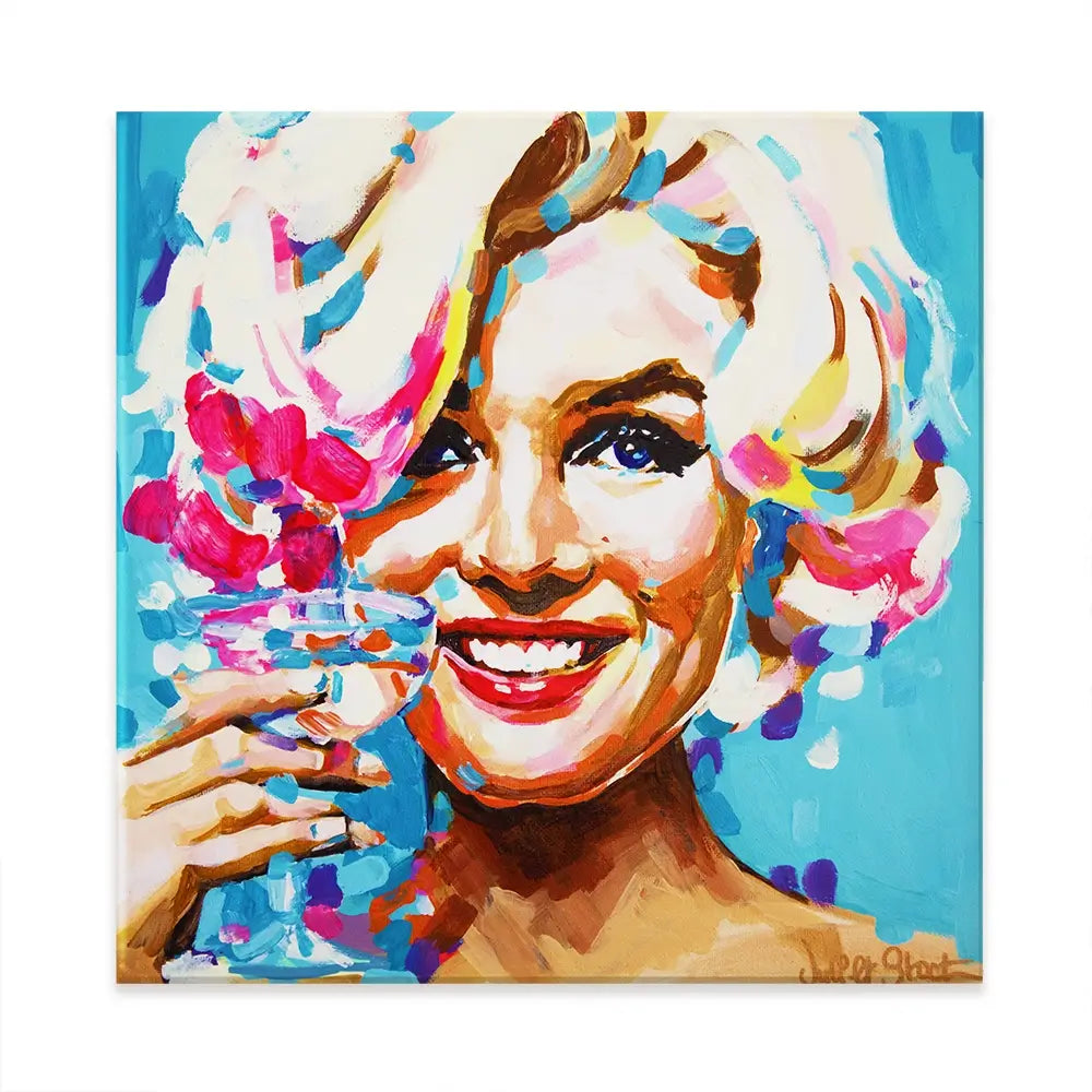 Keep Smiling Square Canvas Print