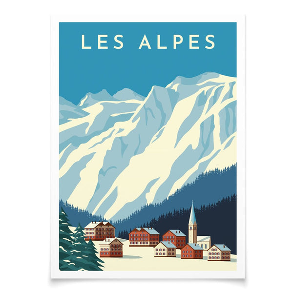 Les Alpes Art Print – Art Print Shop