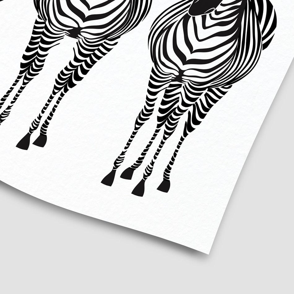 Line Of Zebras Art Print – Art Print Shop