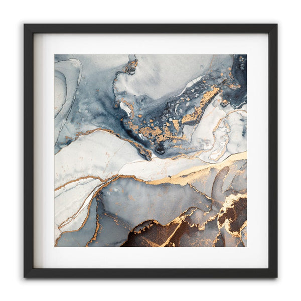 Marbled Square Framed Art Print – Art Print Shop