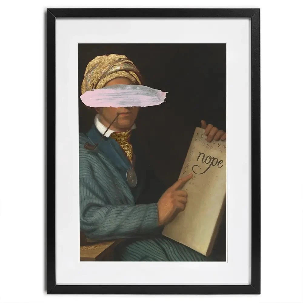 Masked Sequoyah Framed Art Print
