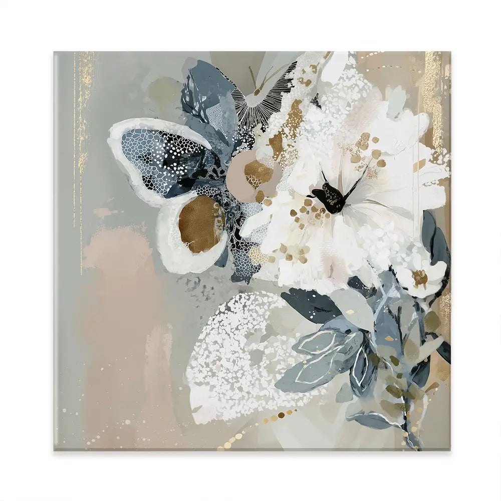 Mistwing Abstract Square Canvas Print