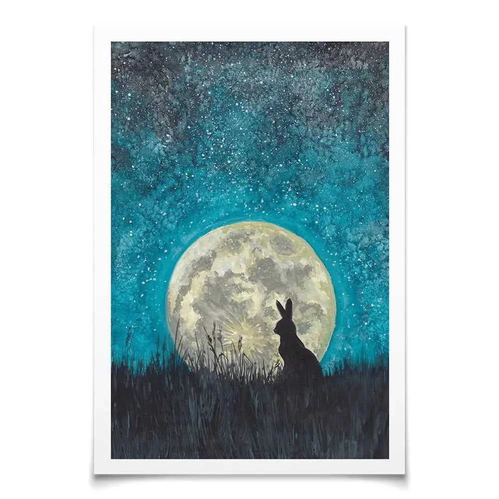 Moon Hare Art Print