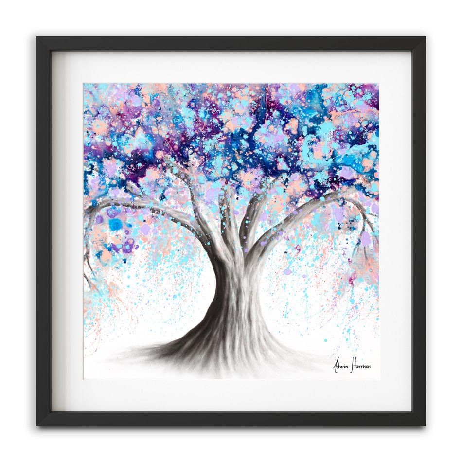 Motivational Soul Tree Square Framed Art Print